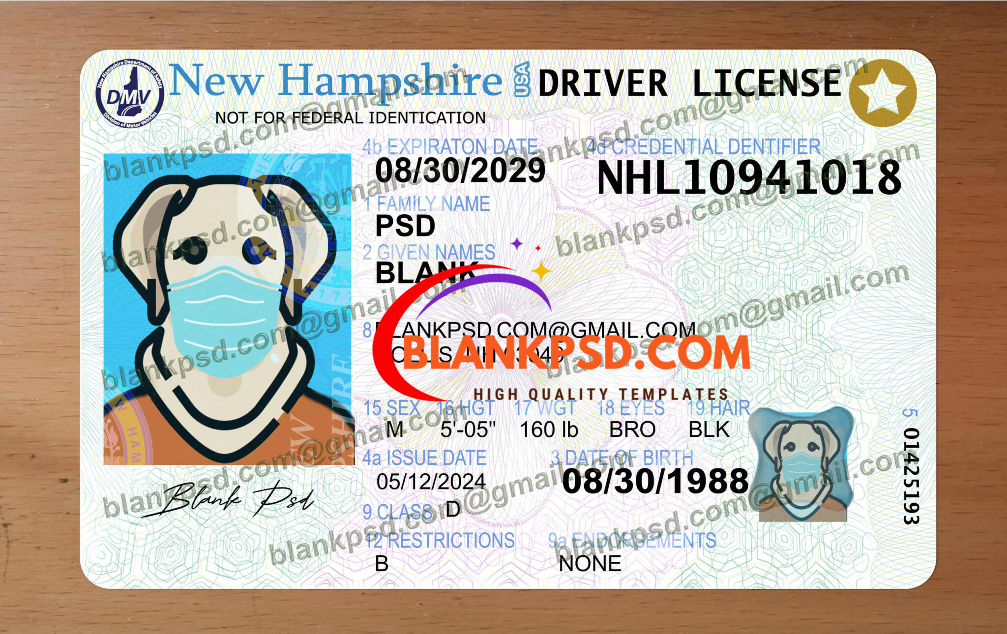 Blank PSD Drivers License, ID Card, Passport, Bank Statement - Blank PSD
