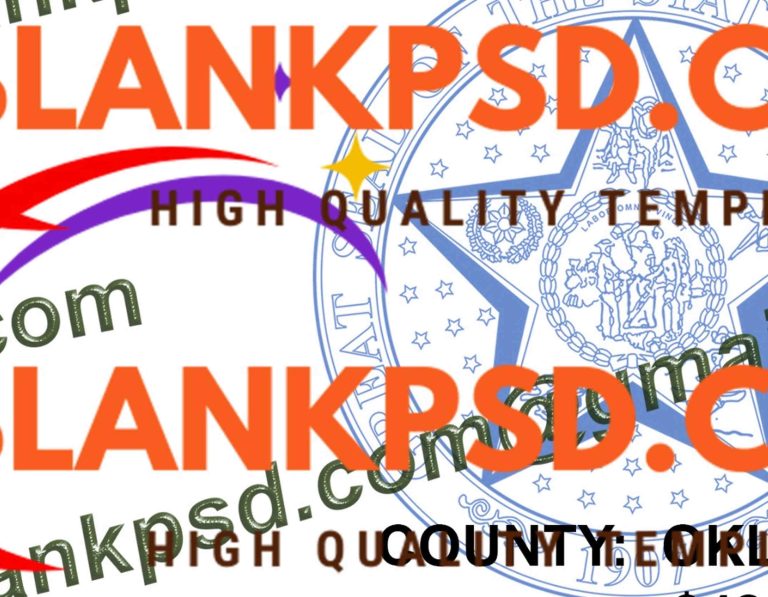 Oklahoma Drivers License Template New V1 1200 DPI